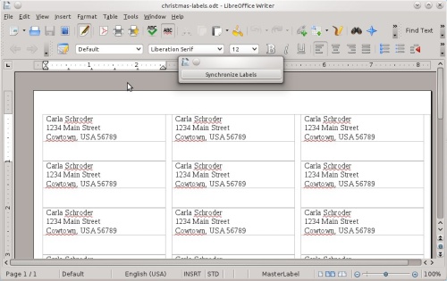 Creating Custom Fancy Address Labels In LibreOffice Worldlabel Blog