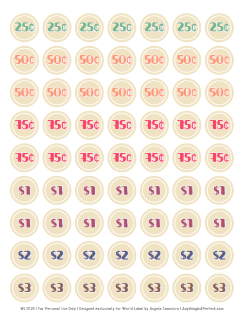 Bake Sale Price List Template