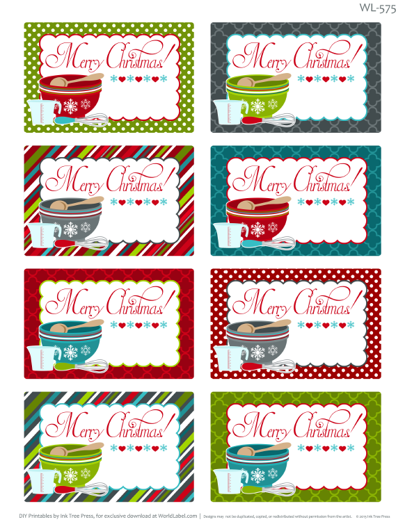 Printable Christmas Labels For Homemade Baking Worldlabel Blog