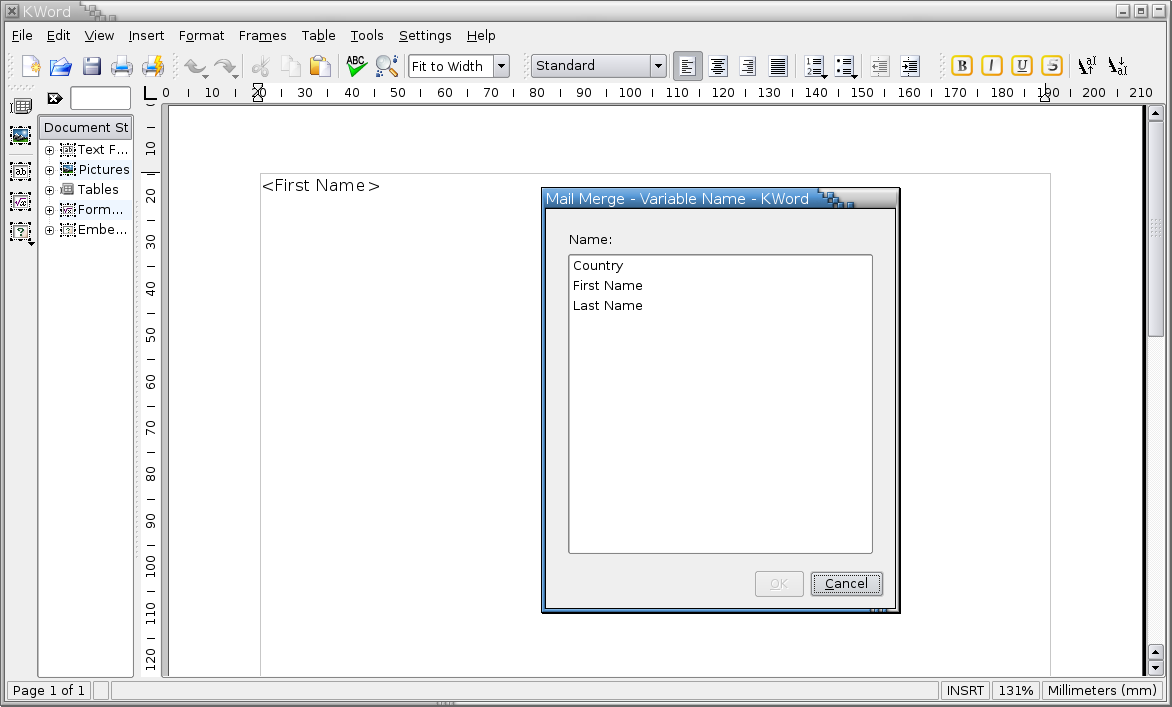 How to Use Mail Merge with AbiWord and KOffice | Free printable labels ...