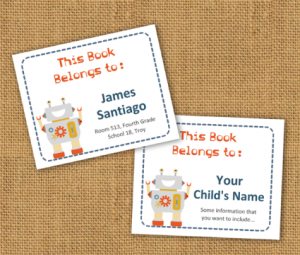 Kids book labels & Printables at Creativemamma.com | Free printable ...