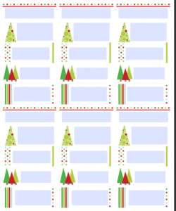 holiday-tree | Free printable labels & templates, label design ...