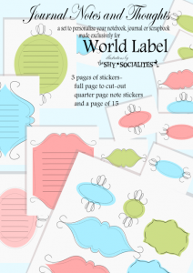 Labels for Journal Notes and Thoughts | Free printable labels ...