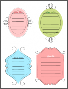 Labels for Journal Notes and Thoughts | Free printable labels ...