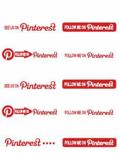 Pinterest label set for all you packages, envelopes, mailings and more ...