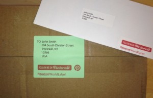 Pinterest label set for all you packages, envelopes, mailings and more ...