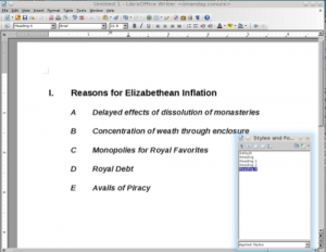 Outlining in LibreOffice Writer | Free printable labels & templates ...