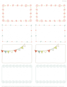 Printable Doodle Borders Labels by InkTreePress | Free printable labels ...