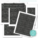 Vintage Chalkboard Pantry Labels by Lia Griffith | Free printable ...