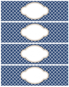 Printable Moroccan Tile Designed Labels | Free printable labels ...