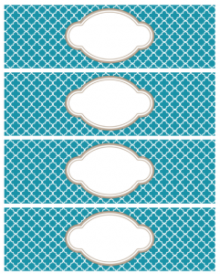 Printable Moroccan Tile Designed Labels | Free printable labels ...