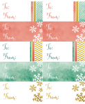 Holiday Labels in a Watercolor & Glitter Theme | Free printable labels ...