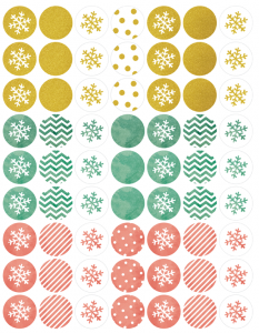 Holiday Labels in a Watercolor & Glitter Theme | Free printable labels ...