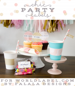 Chic Party Label Printables by Falala Designs | Free printable labels ...