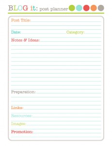 Blog-it: Bloggers Organizational Printables | Free printable labels ...