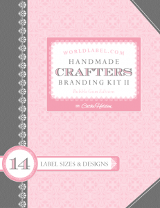Handmade Crafter Label Branding Kit Set Two | Free printable labels ...