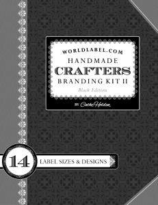 Handmade Crafter Label Branding Kit Set Two | Free printable labels ...