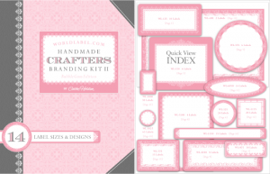 Handmade Crafter Label Branding Kit Set Two | Free printable labels ...