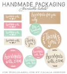 Handmade Packaging Labels | Free printable labels & templates, label ...