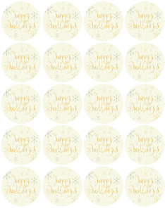 Christmas & Holiday assorted circle and oval labels | Free printable ...