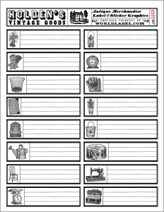 Vintage Hardware Catalog Merchandise Stickers & Labels | Free printable ...