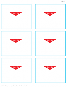 To And From Designed Shipping Label Templates | Free printable labels ...