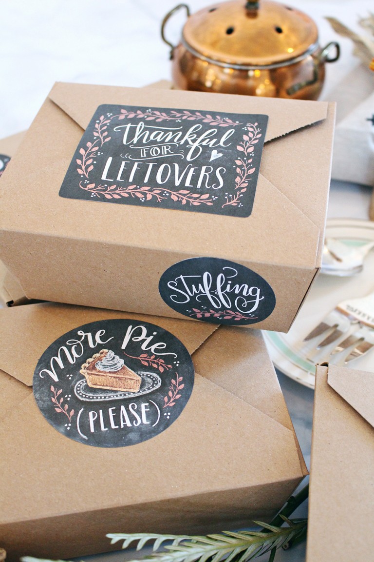 Thanksgiving Leftover Labels By Valerie McKeehan | Free printable ...