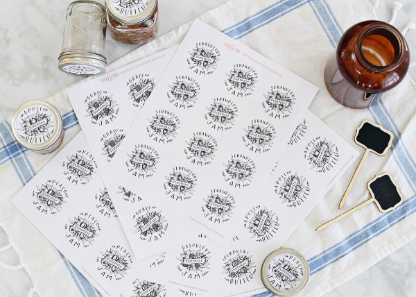 Handdrawn Jam Styled Labels by Valerie McKeehan of Lily & Val | Free ...