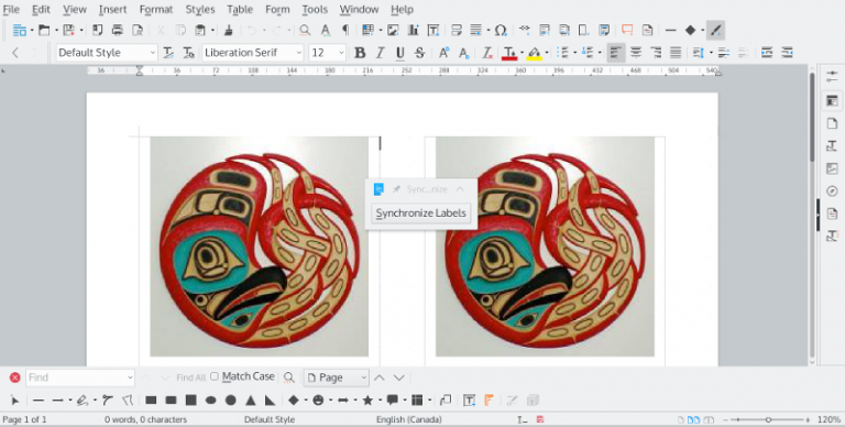 Adding Graphics to Labels Using Libreoffice | Free printable labels ...